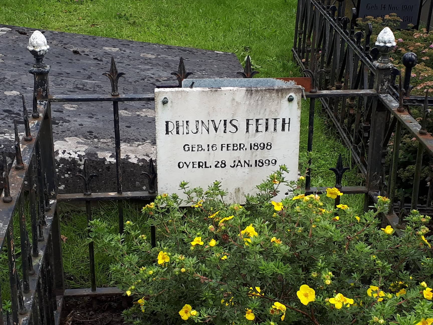 Gezinskaart van Johan Hora Feith (1869-1948) – Greets genealogie